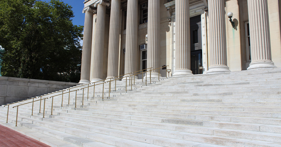 Low Steps Restoration between Alma Mater and Low Library | Design and ...